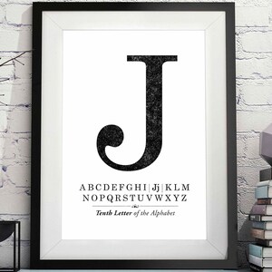 J Printable J Letter J Art J Monogram Letter J Capital Letter J ...