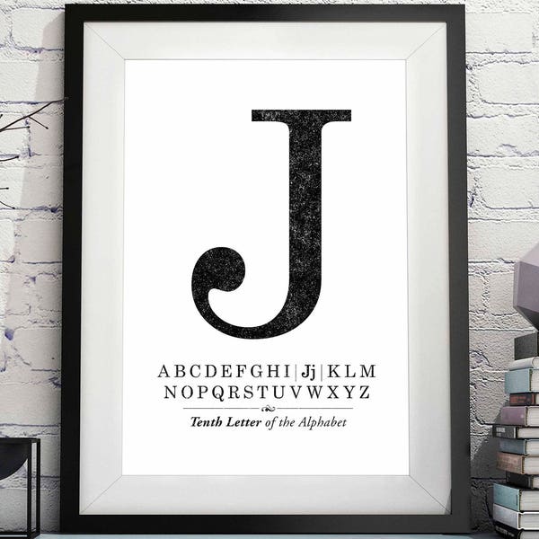 Letter J Monogram - Etsy