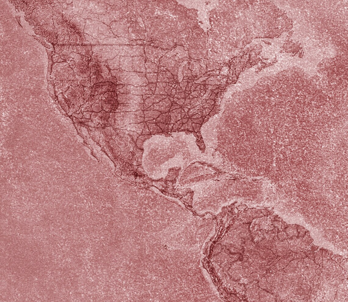 Rose Gold Map Rose Gold World Map Canvas Rose Gold Wall Art - Etsy