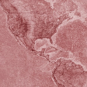 Rose Gold Map Rose Gold World Map Canvas Rose Gold Wall Art - Etsy