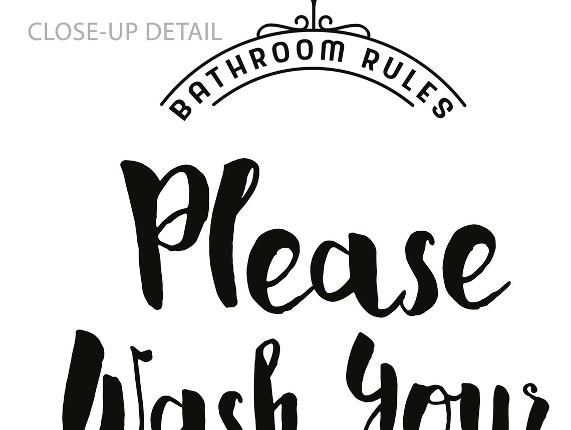 Please Wash Your Hands, Hand Washing Poster, Wash Hands Sign, Wash Your ...