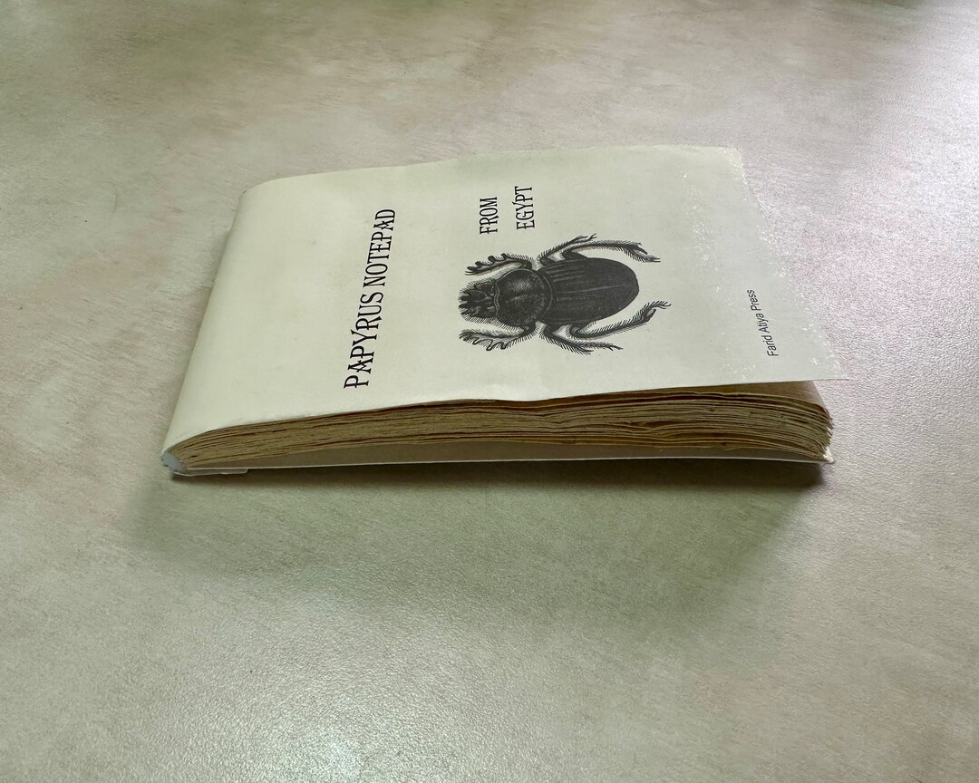Egyptian Papyrus Blank Notepad - Etsy