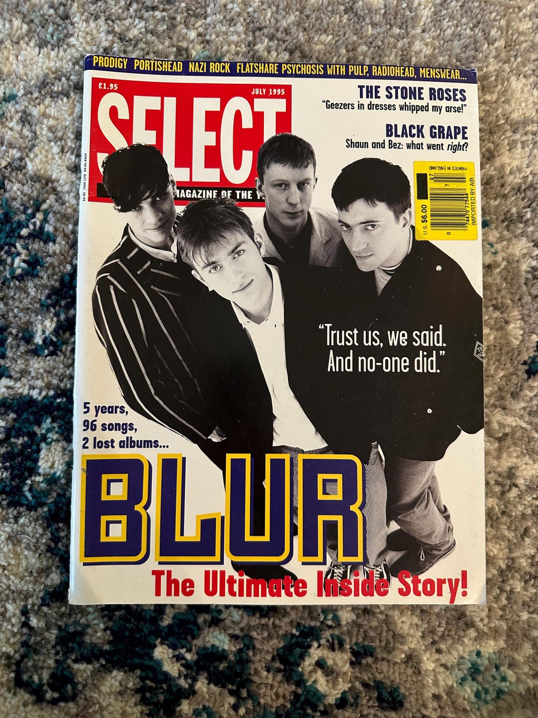Select Magazine | July 1995 | Blur - Etsy