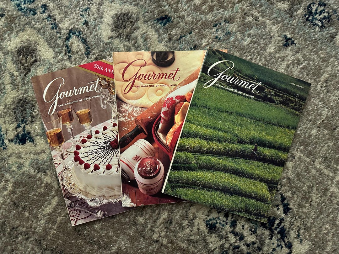 Gourmet Lot of 3 Magazines From 1991 January, February and April - Etsy