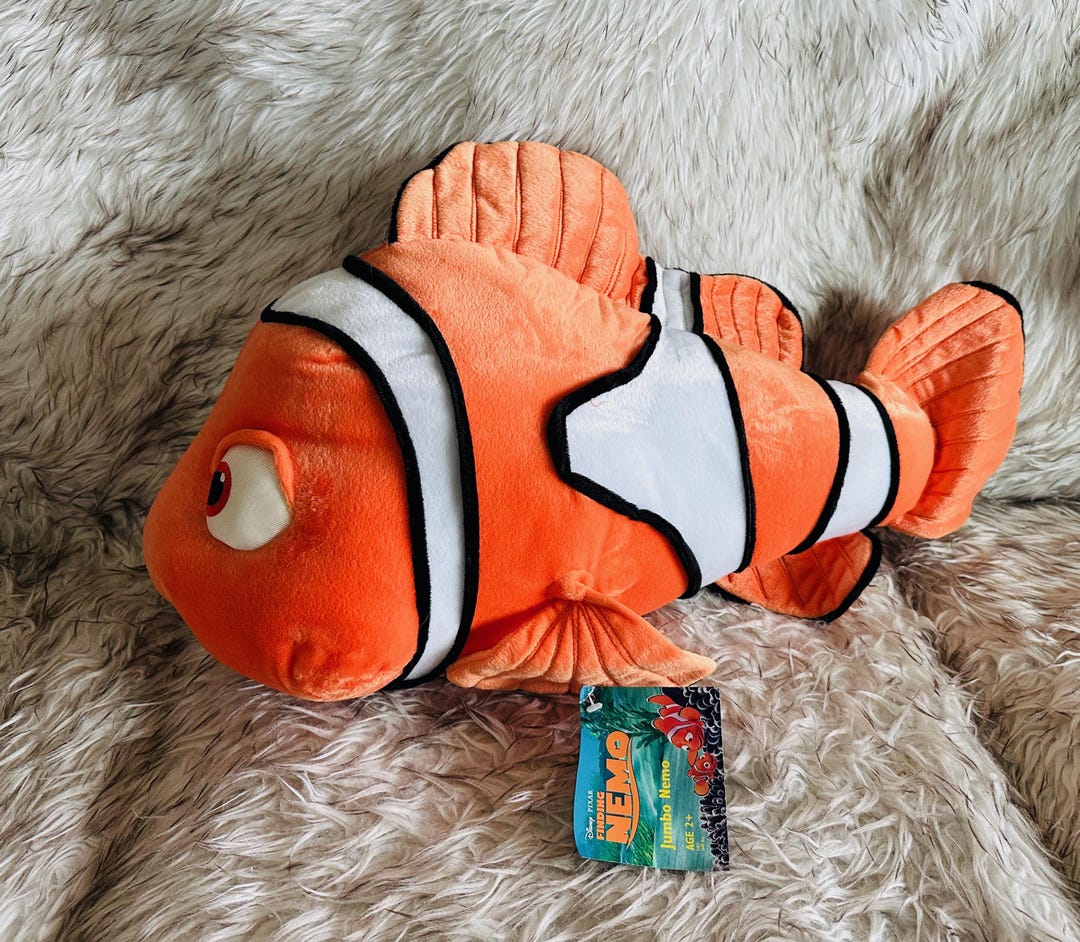 Vintage 2002 LARGE 27" Walt Disney Pixar Finding Nemo Plush Stuffed ...