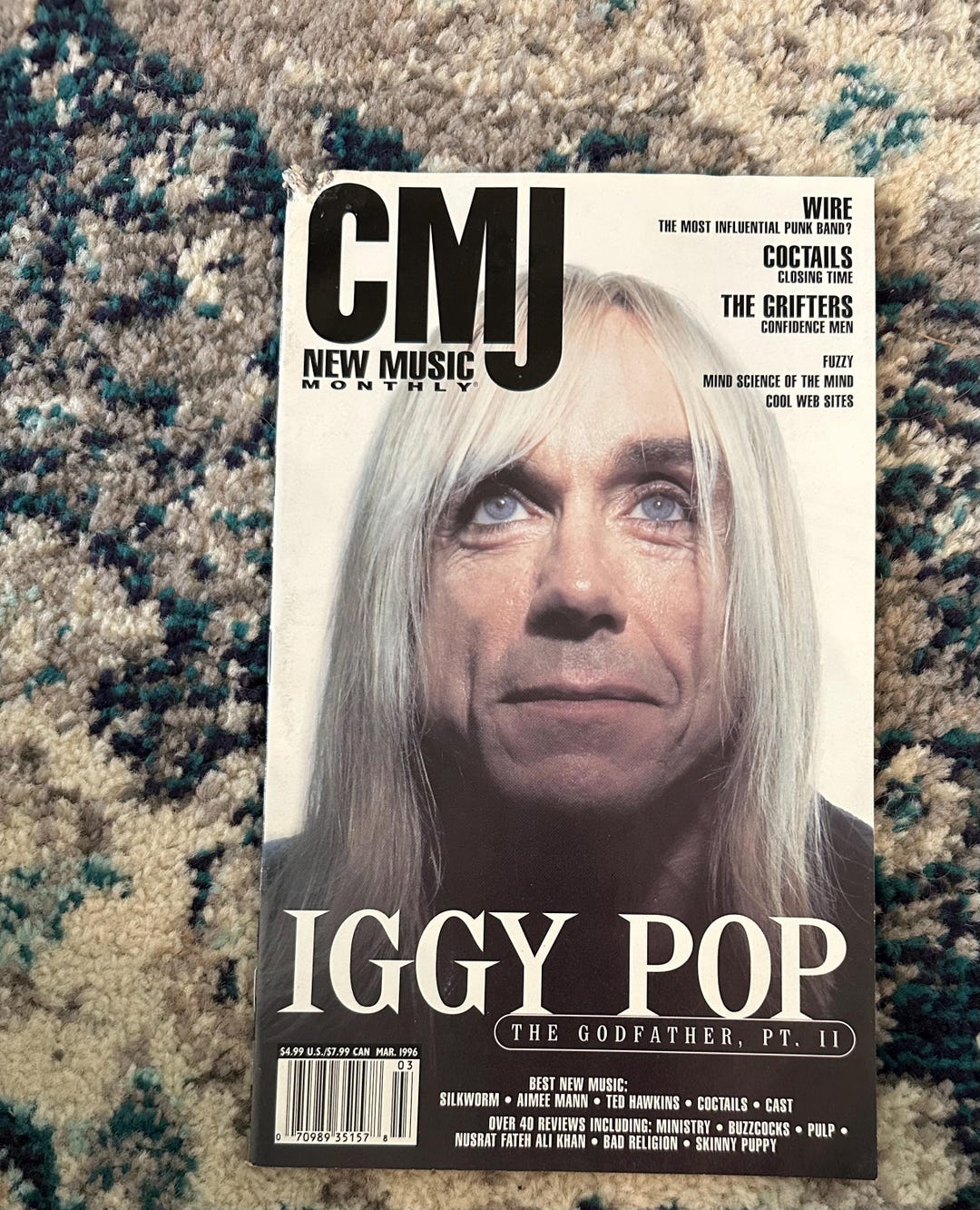 CMJ Magazine | March 1996 | Iggy Pop - Etsy