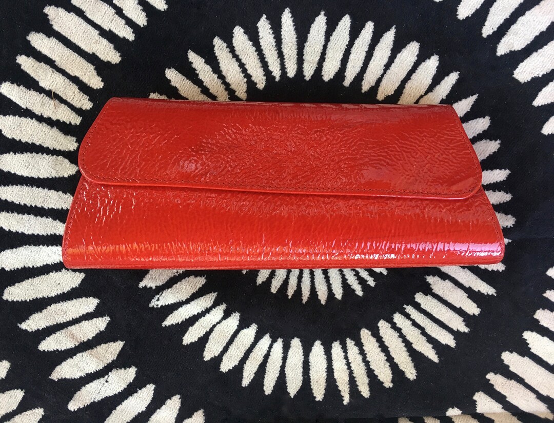 Jalda Red Patent Leather Purse Clutch - Etsy