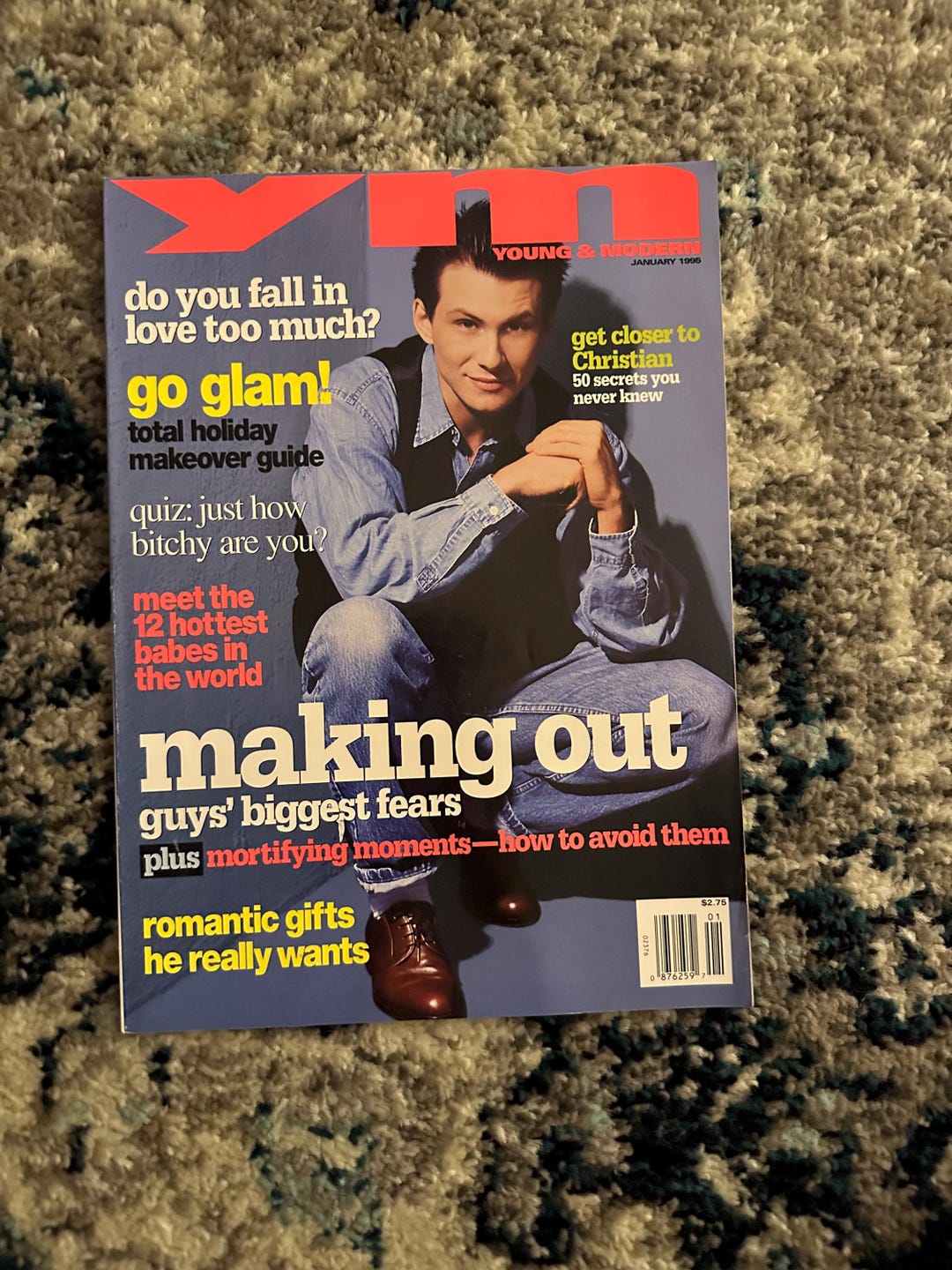 Young & Modern YM Magazine | January 1995 | Christian Slater - Etsy