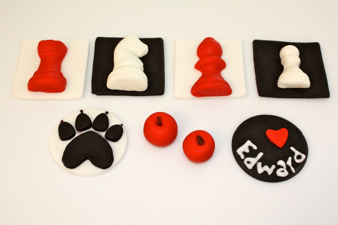 TWILIGHT FAN- Fondant Cupcake, and Cookie Toppers - 1 Dozen - Etsy