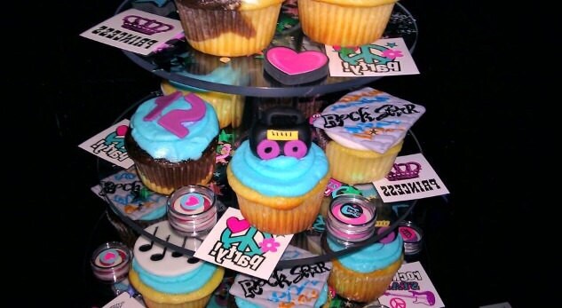 ROCK STAR Fondant Cupcake and Cookie Toppers 1 Dozen | Etsy