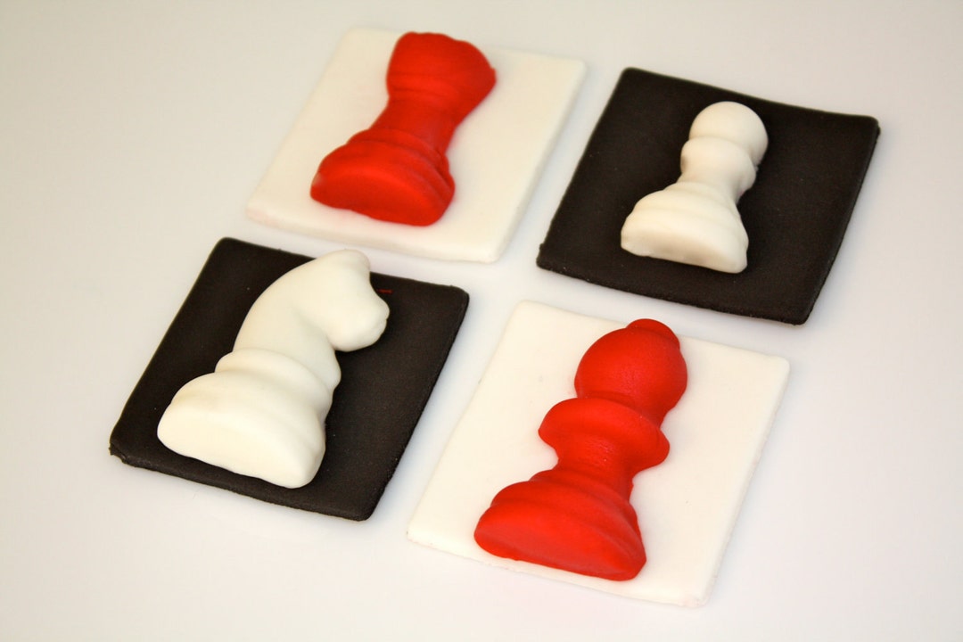 CHESS LOVER TWILIGHT Fans - Fondant Cupcake, and Cookie Toppers - 1.5 ...
