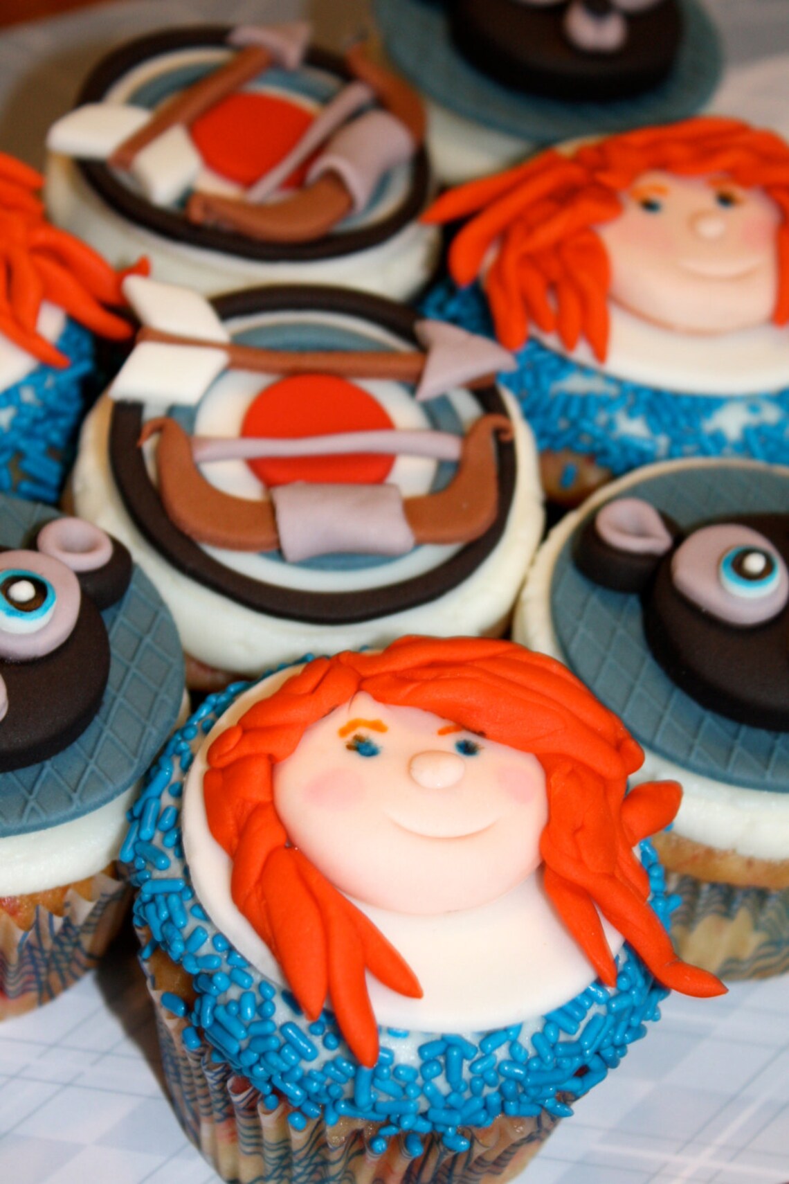 Fondant BRAVE ARCHERY - Cupcake, and Cookie Toppers - 1 Dozen - Etsy