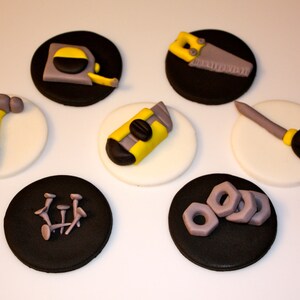 HANDYMAN TOOL SET - Fondant Cupcake, and Cookie Toppers - 1 Dozen - Etsy
