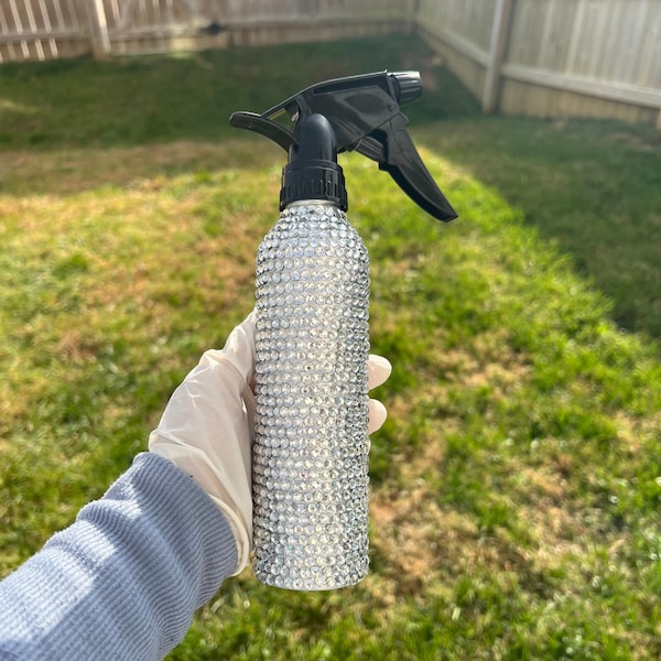 Rhinestone Water Spray Bottle - Etsy