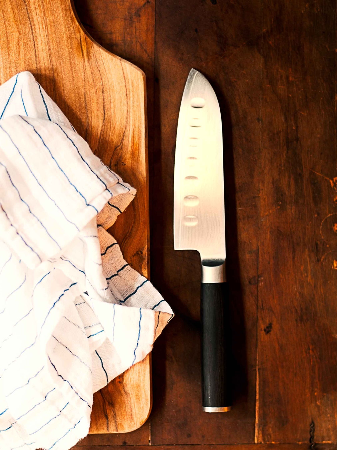 Food Photography Chef Knife and Napkin Photograph Modern - Etsy