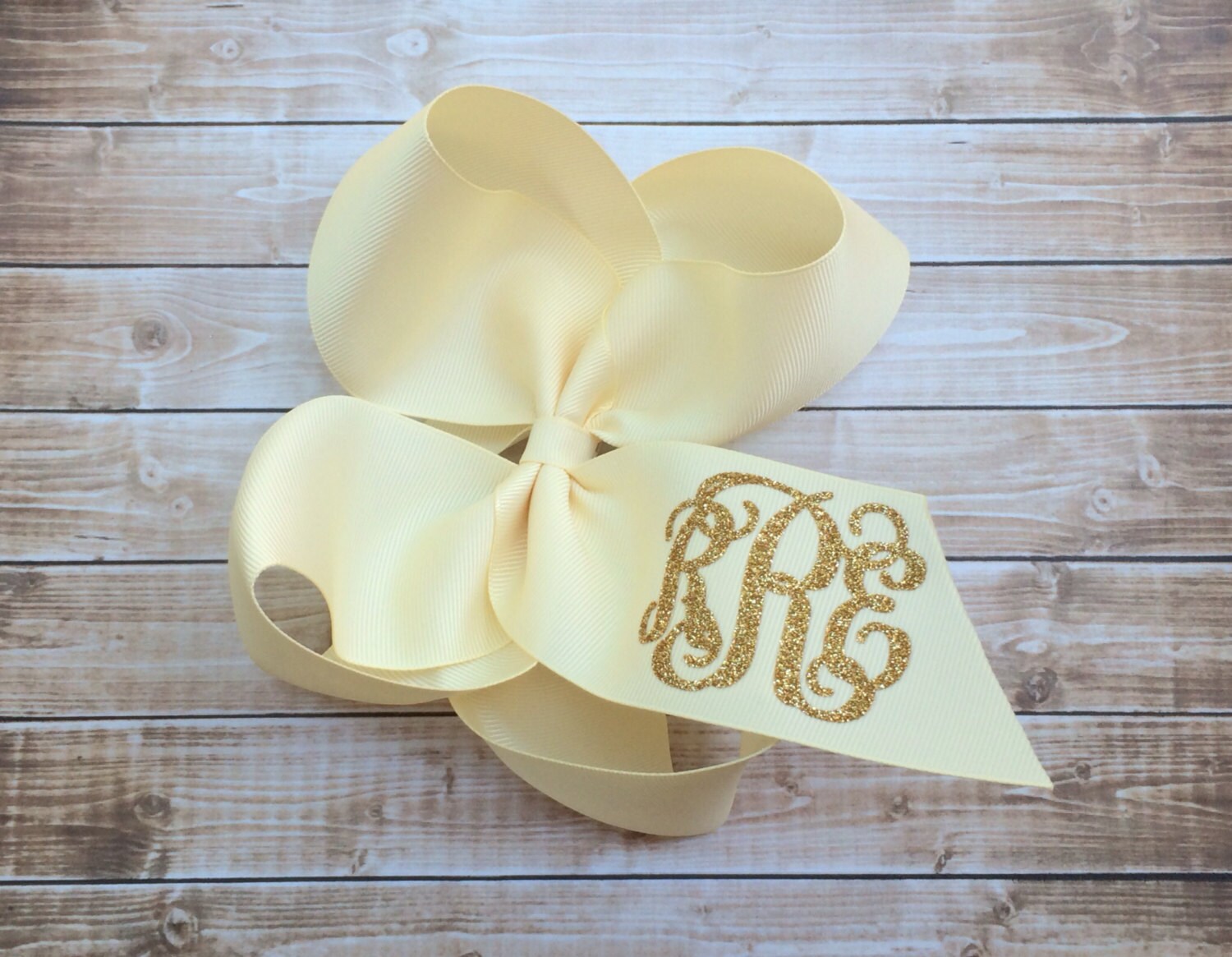 Monogram Hair Bow Monogrammed boutique hair bows Christmas | Etsy