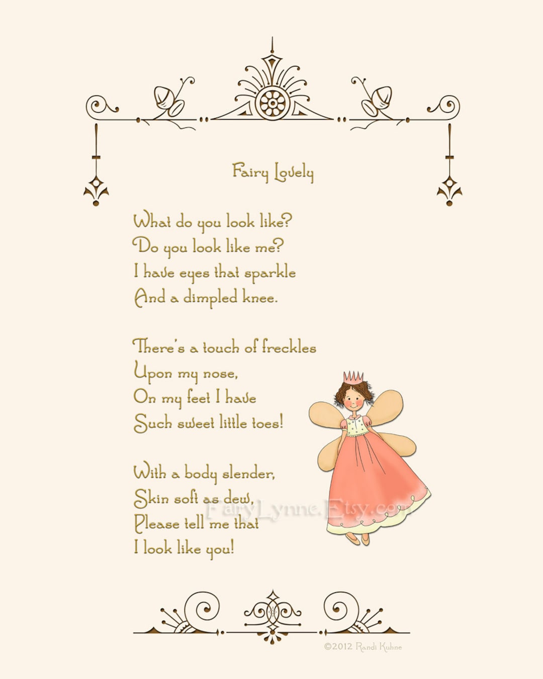Original Fairy Poem, Instant Download, Image File, Printable Party ...