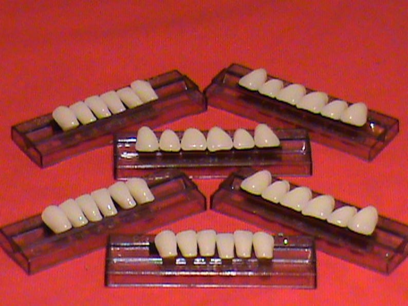 3 Sets of Anterior Acrylic Resin Denture/false Teeth. Available in ...