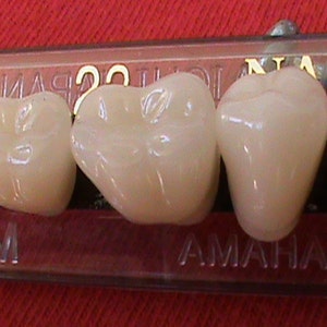3 Sets of Posterior Acrylic/resin Teeth Shade A2 Size 22 - Etsy