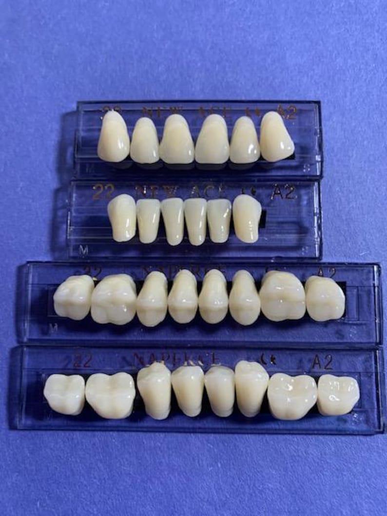 One Complete Set of Acrylic Resin Denture/false Teeth. Available in ...
