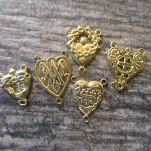 1pc Auspice Maria Rosary Centerpiece W/crown 11mm X 17mm Vintage ...