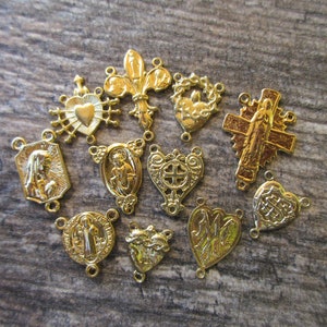 1pc Auspice Maria Rosary Centerpiece W/crown 11mm X 17mm Vintage ...