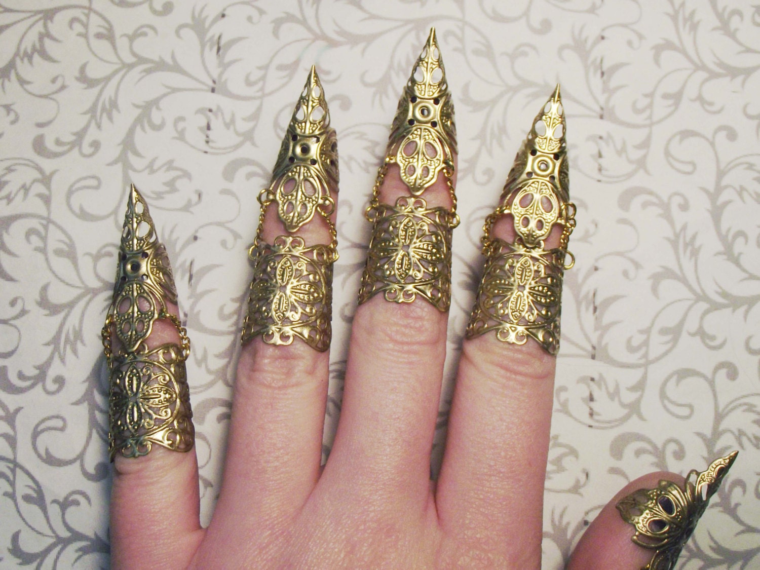 Gold Black or Gunmetal Elven Claw Armor // Set of 5 // - Etsy