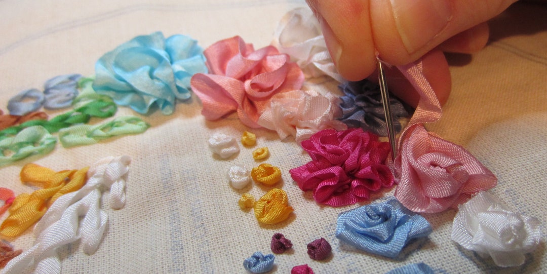 Tutorial - Beginner Silk Ribbon Embroidery Instructions Samplers 1 and ...