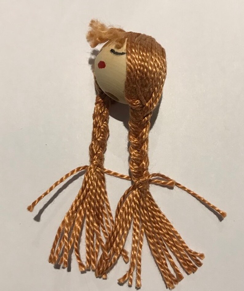 Kit-finished ITEM Heads With Hair for Mmmcrafts Twelve Days | Etsy