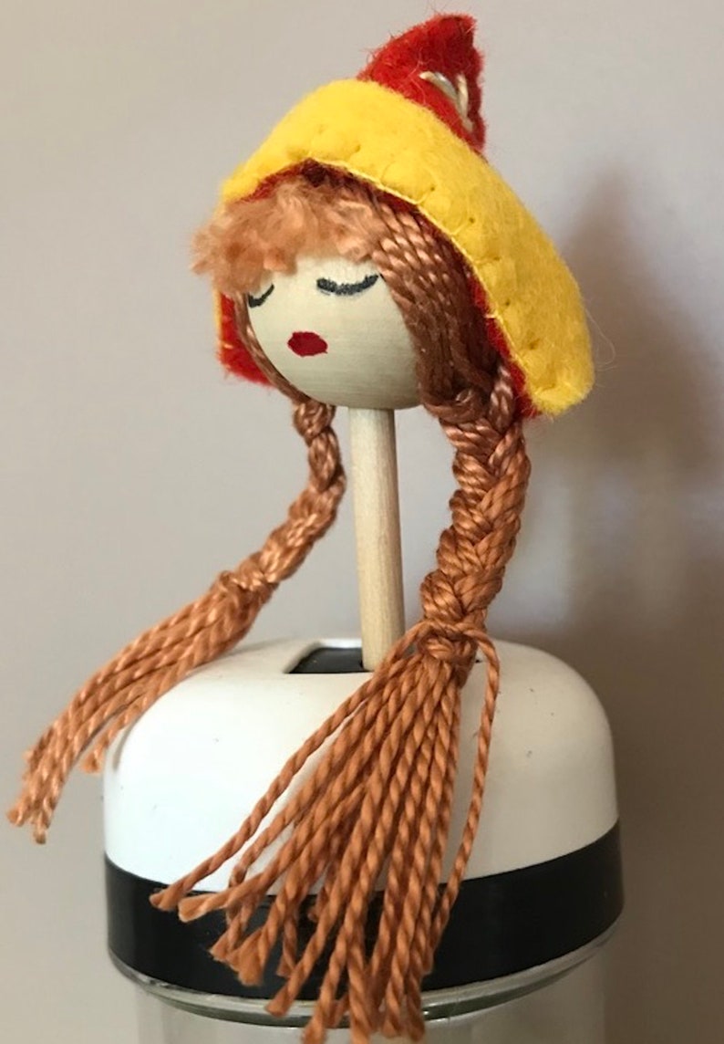 Kit-finished ITEM- Heads With Hair for Mmmcrafts Twelve Days Ornaments ...