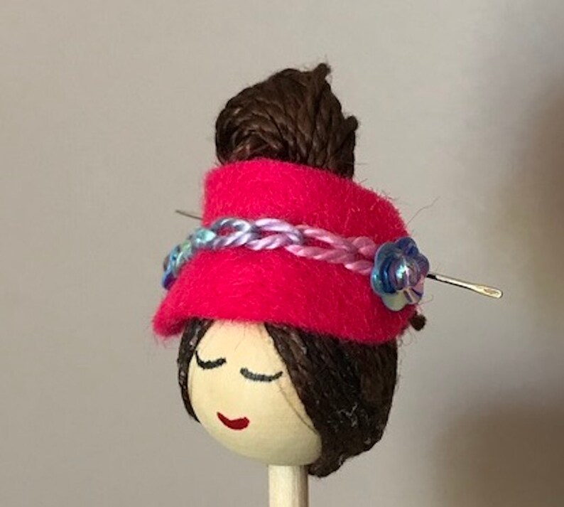 Kit-finished ITEM- Heads With Hair for Mmmcrafts Twelve Days Ornaments ...