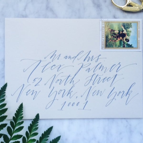 Calligraphy Envelope - Etsy