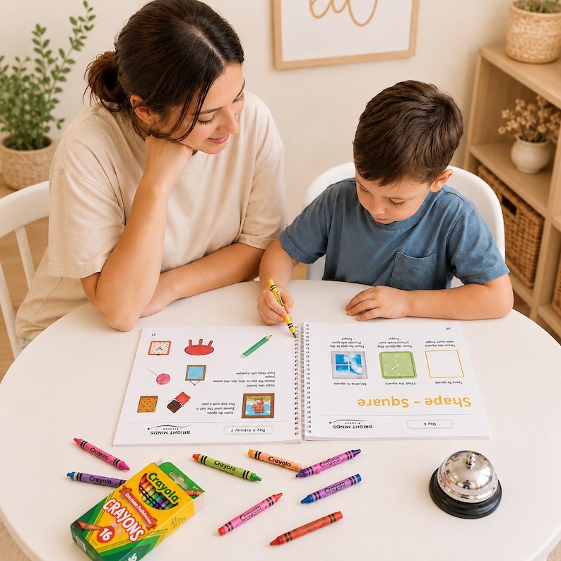 Toddler Colors Shapes Workbook | Preschool Learning Binder, Fine Motor ...