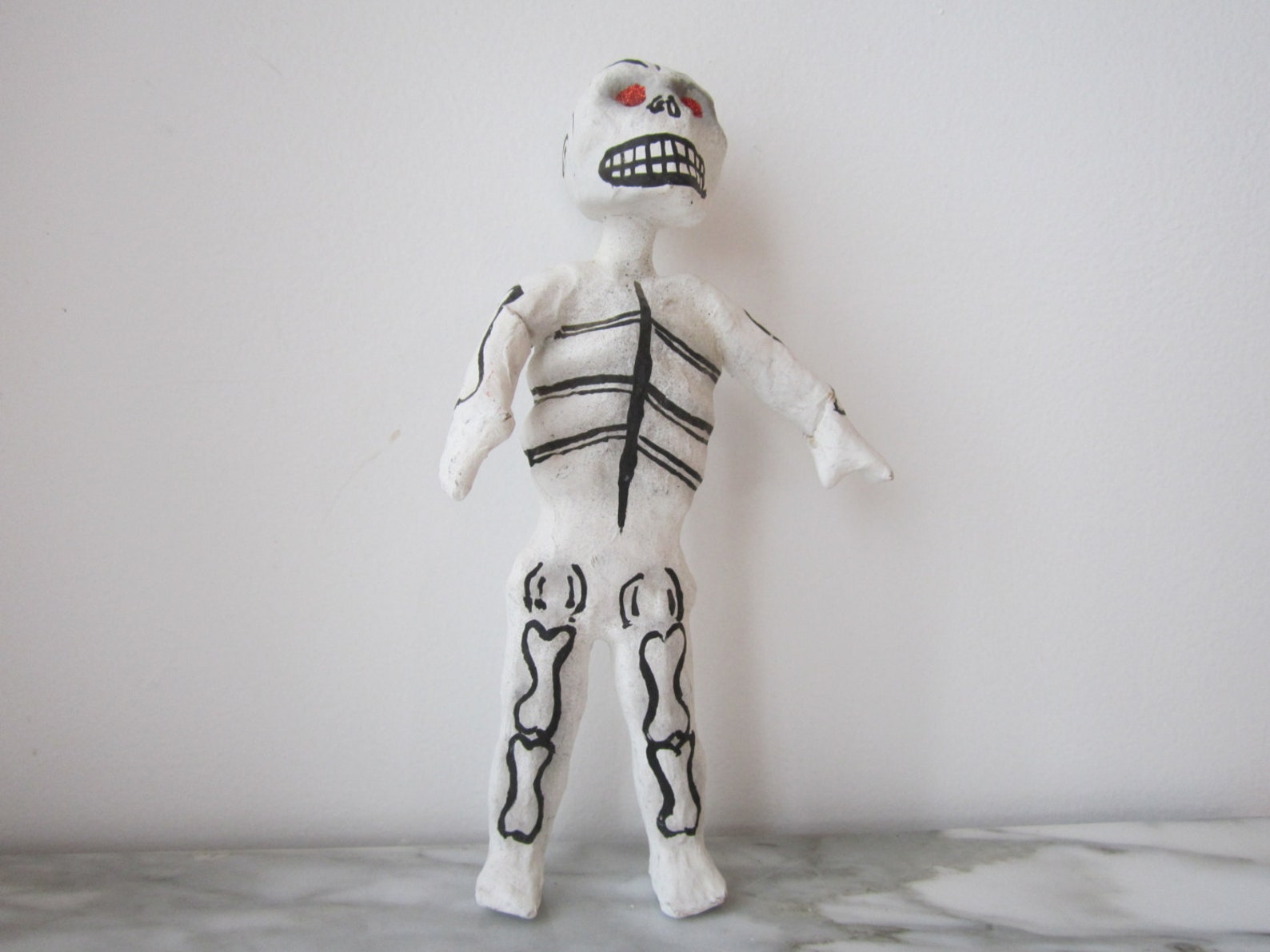 Papier-mache Skeleton - Day of the Dead - Etsy