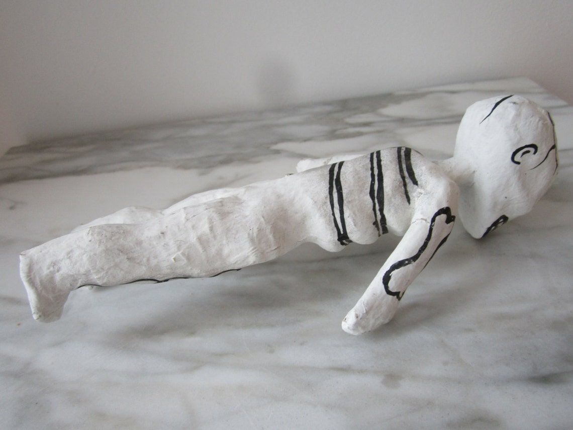 Papier-mache Skeleton - Day of the Dead - Etsy