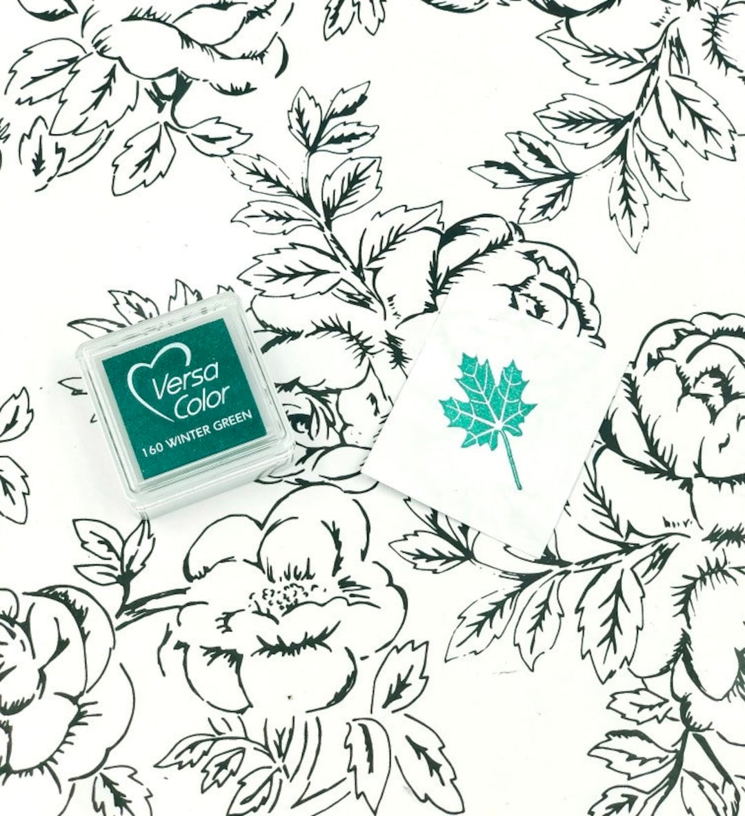 Green Ink Pad - Versacolor Pigment Dye Ink Pad in Winter Green - Etsy
