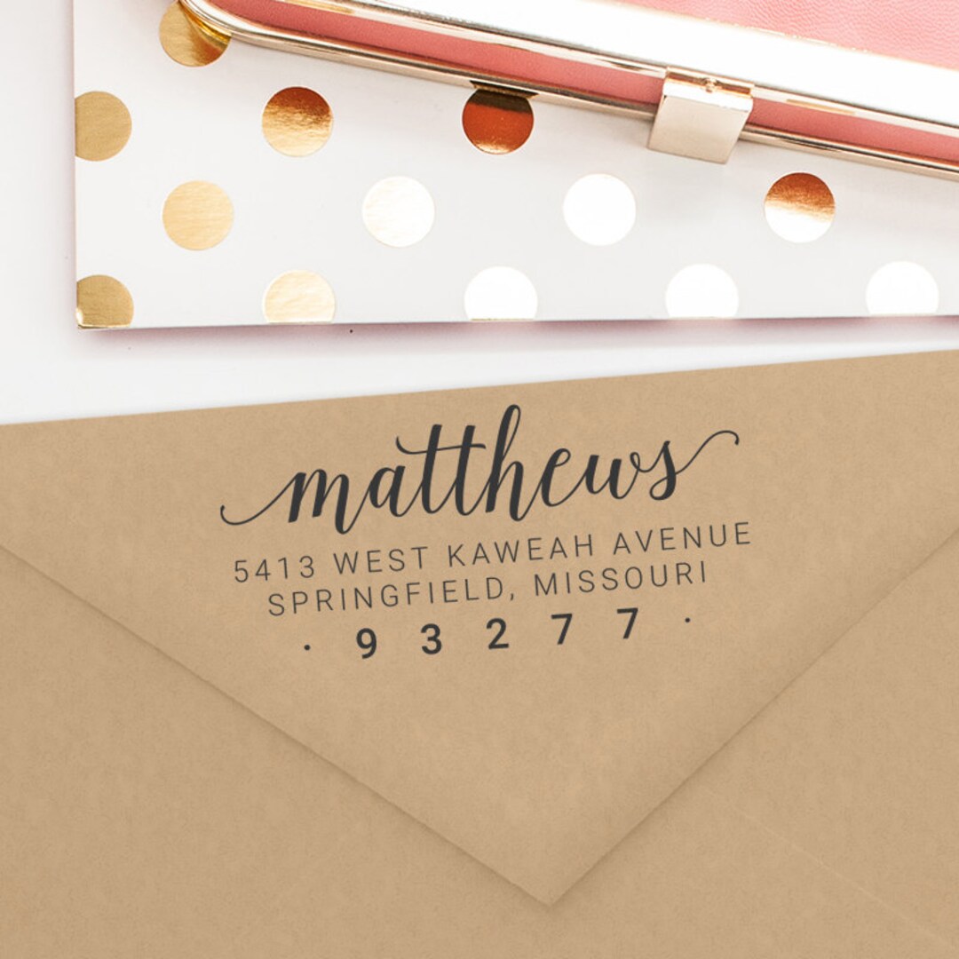 Custom Address Stamp, Self Inking Stamp or Wood Mounted Rubber Stamp ...