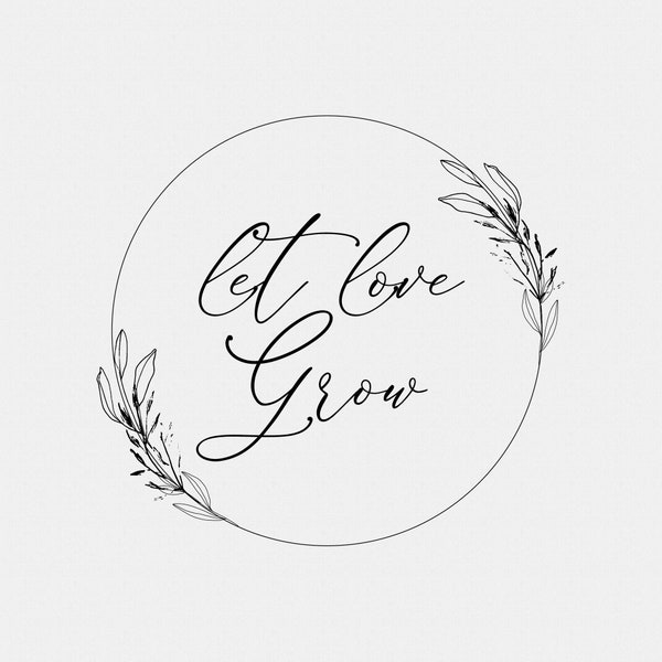 Let Love Grow Tags - Etsy