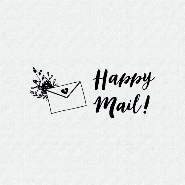 Happy Mail Packaging Stamp Snail Mail Pretty Packaging - Etsy