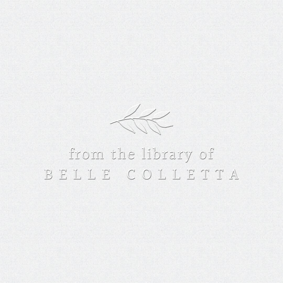 Personalized Book Embosser Stamp: Leaf Library Stamp - Etsy