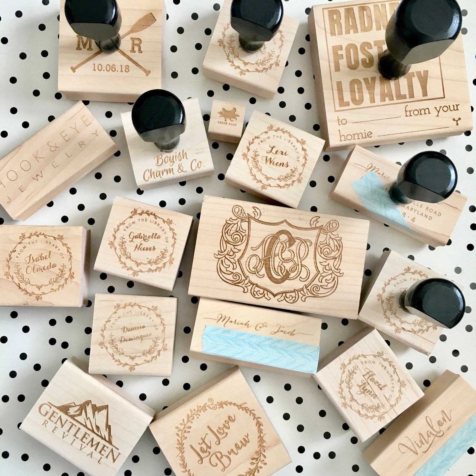 Book Stamp From the Library of Stamp Personalized Book - Etsy