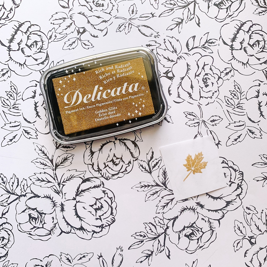 Buy Delicata Golden Glitz Metallic Ink Pad Pigment Ink Pad in Metallic ...
