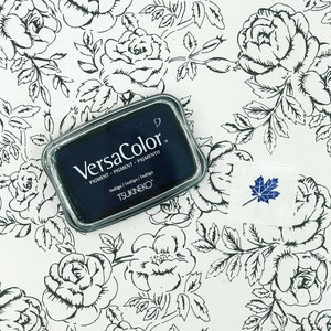 Blue Ink Pad - Versacolor Pigment Dye Ink Pad in Indigo - Etsy