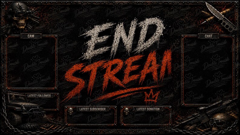 War Overlay for Streaming, Starting Soon Graphic (twitch Compatible ...