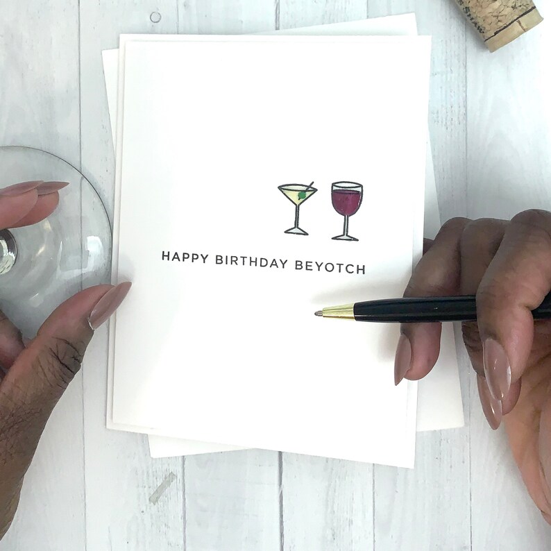 Happy Birthday Beyotch Snarky Birthday Card - Etsy