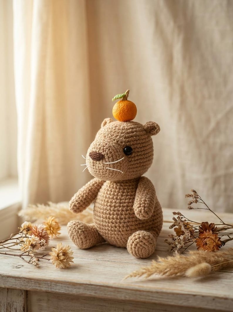 Capybara Amigurumi Crochet Pattern, Beginner Friendly Plush Toy (PDF ...