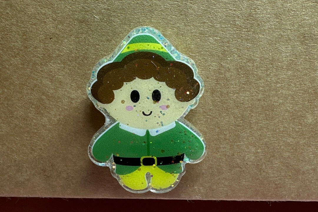 Santas Helper Elf Badge Topper Cute and Sparkly Perfect for Christmas ...