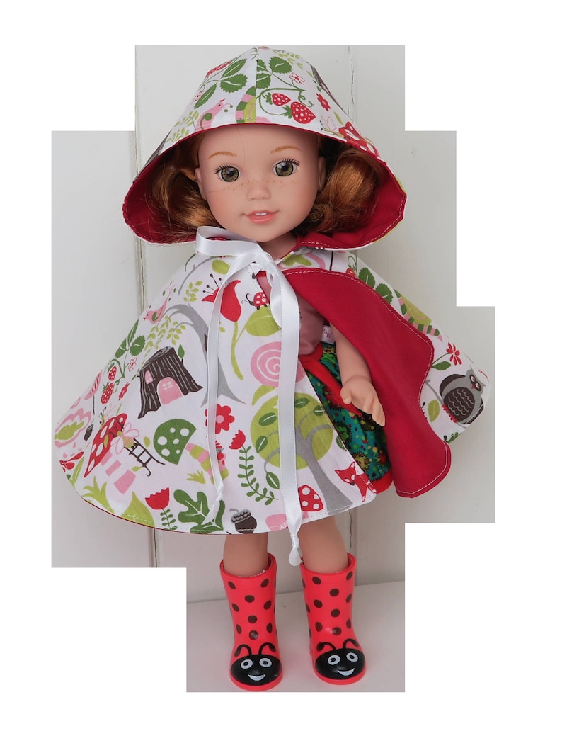 Reversible Cape for 14 and 18 dolls like Wellie | Etsy