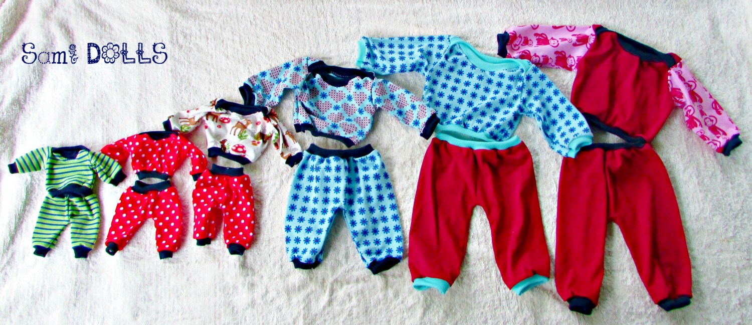 Waldorf Doll Pyjamas in 6 Sizes PDF Pattern INSTANT DOWNLOAD | Etsy