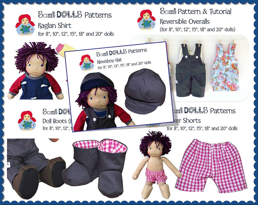 Bulk Doll Clothes Patterns for 8 10 12 - Etsy UK